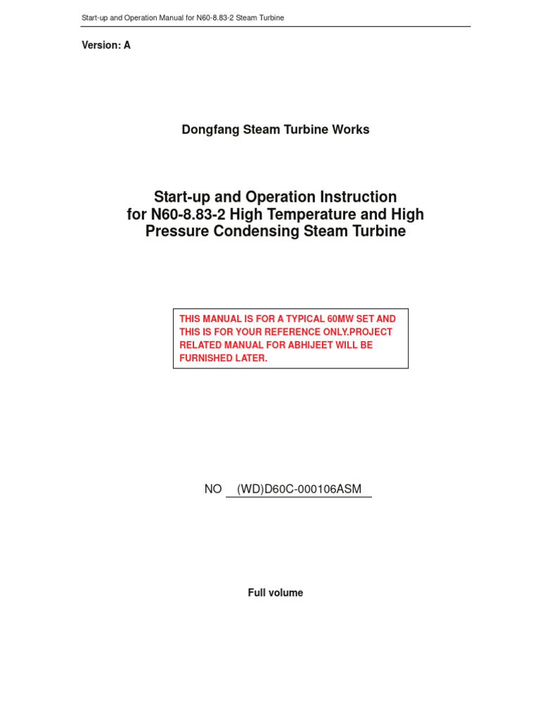 Extract - Startup and Operation Manual | PDF