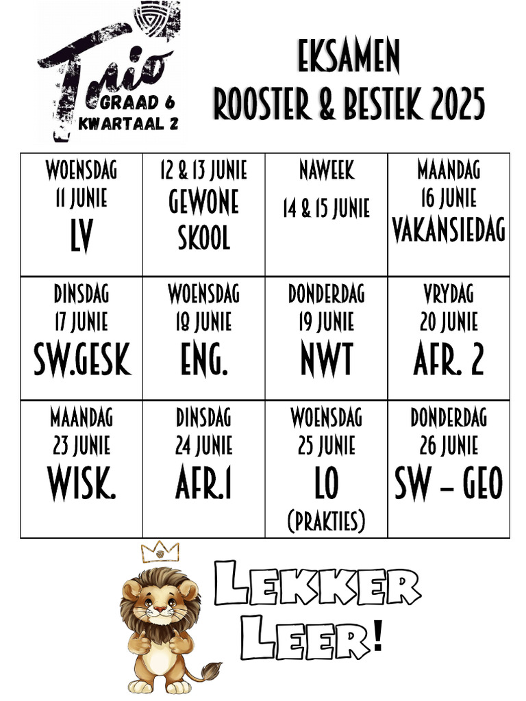 Graad 6 Bestek KW 2 Groepe Finaal - 250530 - 122245 | PDF