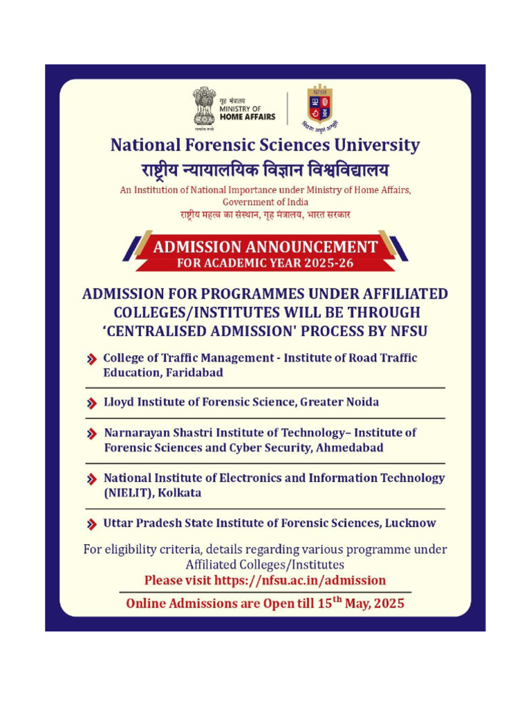 Affiliated College NFSU CC_1 | PDF