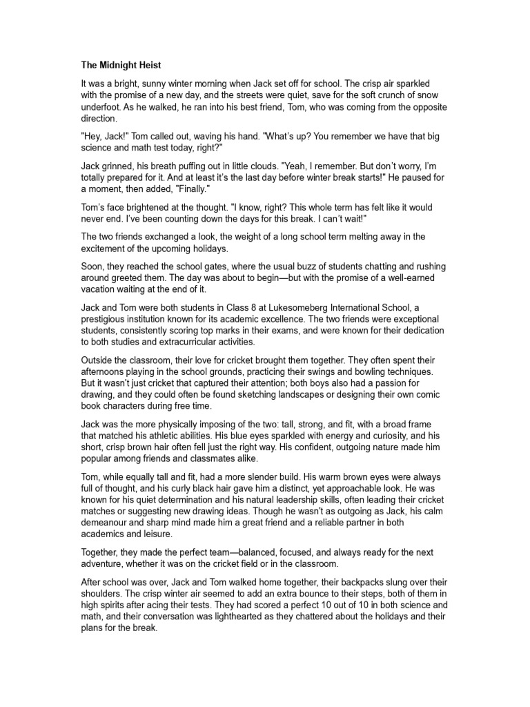 Short Fictional Stories | PDF | Police