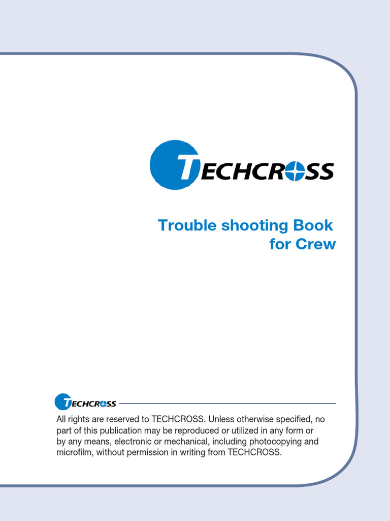 Techcross. Troubleshooting Book For Crew. Final (ENG) | PDF | Valve | Relay