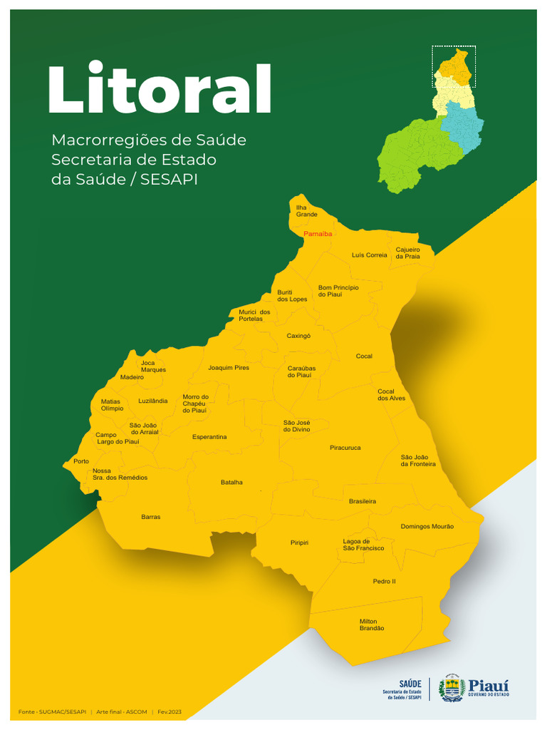 Mapa das Macrorregiões de Saúde do Piauí | PDF