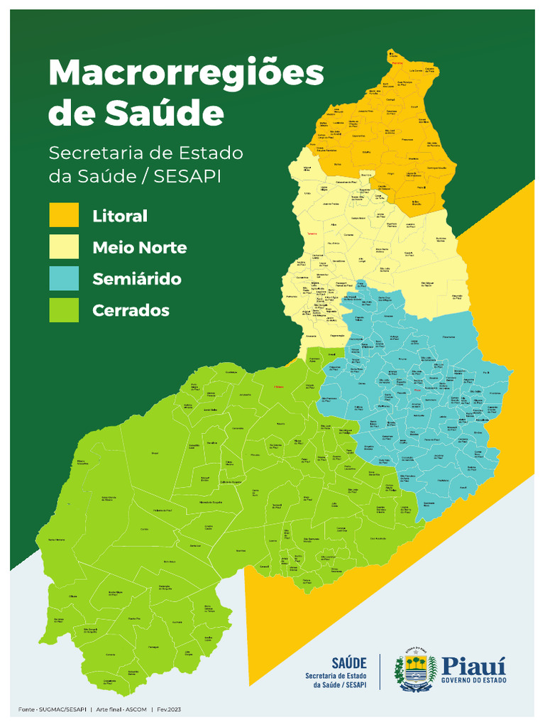 MAPAS SAÚDE - Macrorregioes | PDF