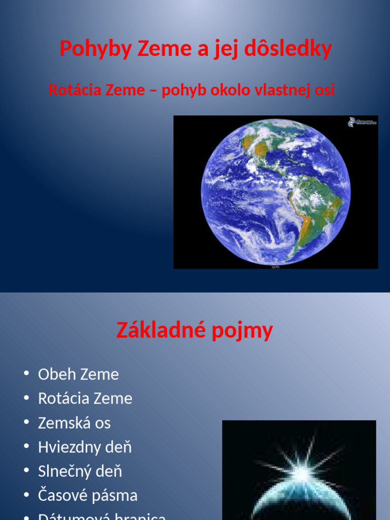Rotacia Zeme | PDF
