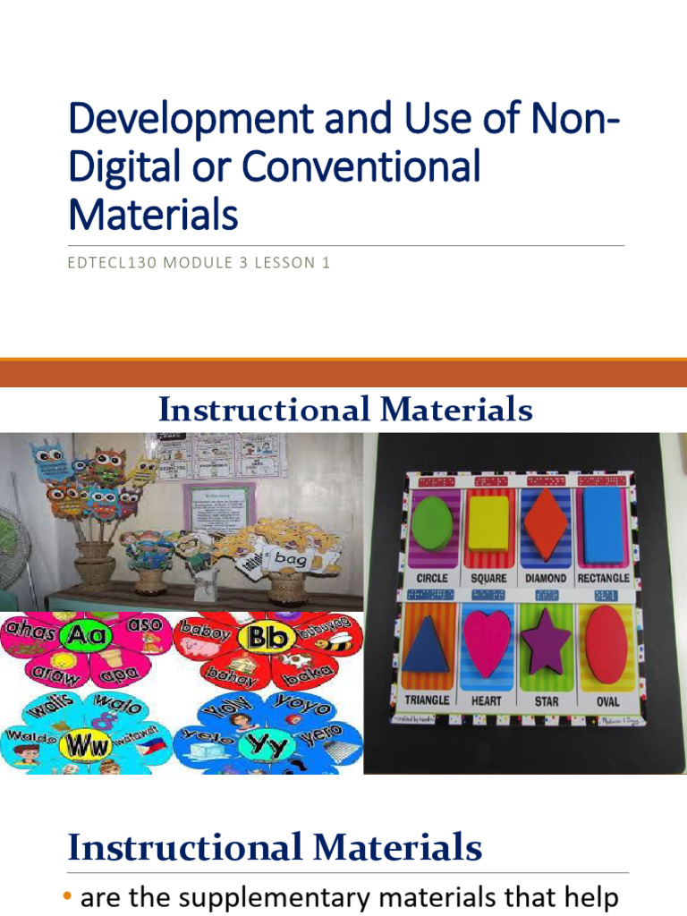 Creating Effective Conventional Materials | PDF | Drawing | Teachers