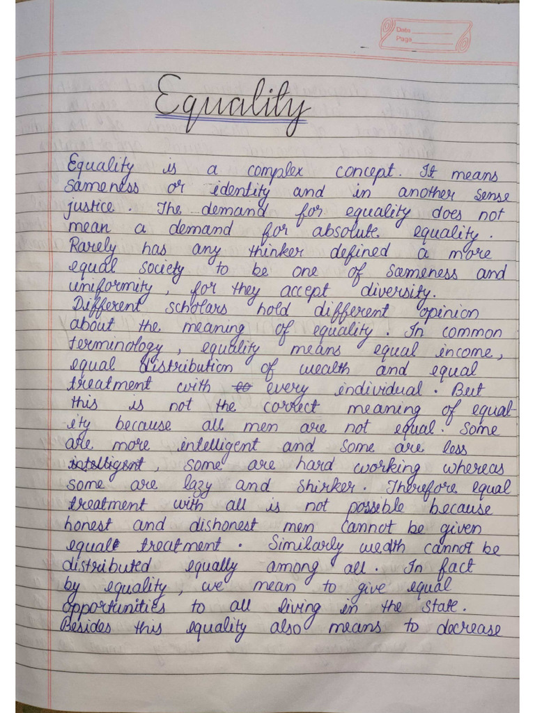 Equality Assignment | PDF