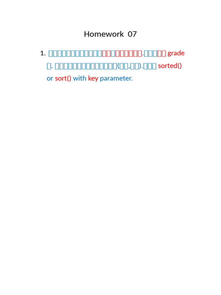 Python HW 07 20230504 | PDF