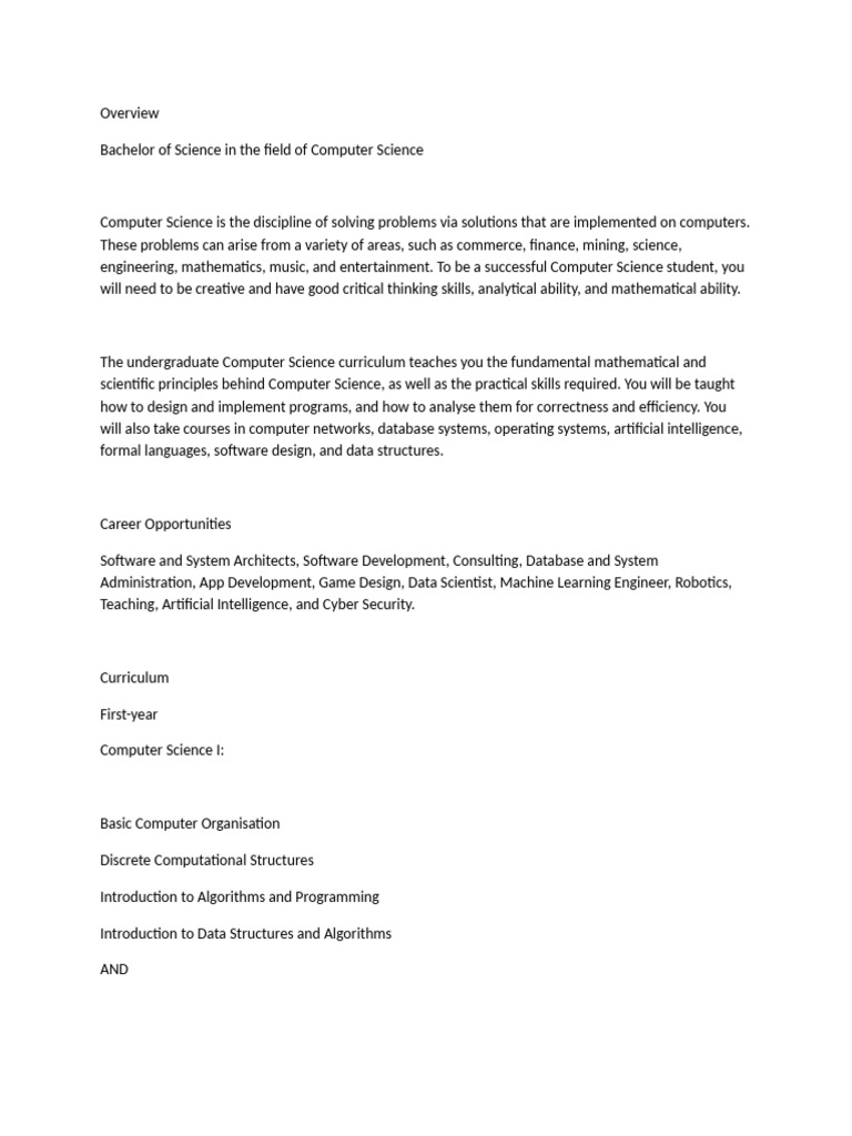 Computer Scientist Wits Information | PDF | Computer Science | Mathematics