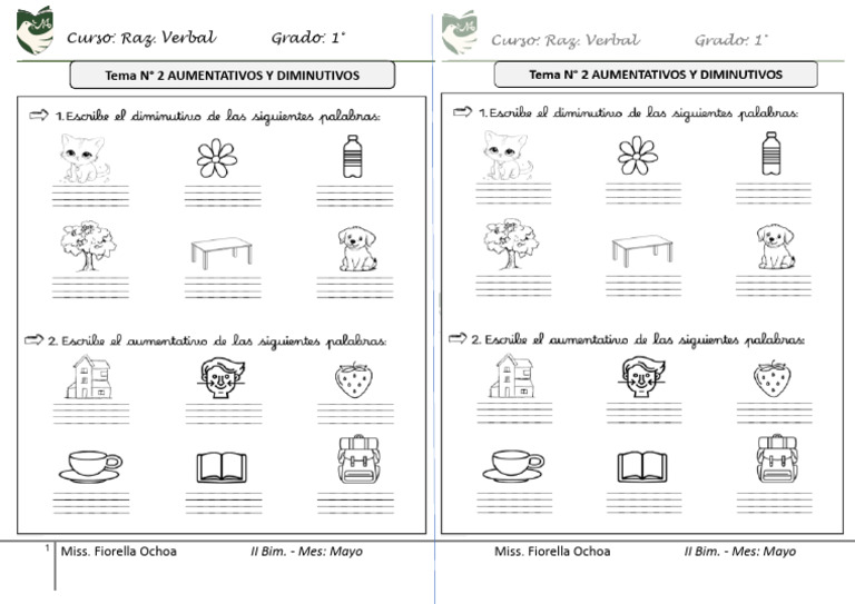 Ficha - Raz. Verbal - Sem 2 | PDF