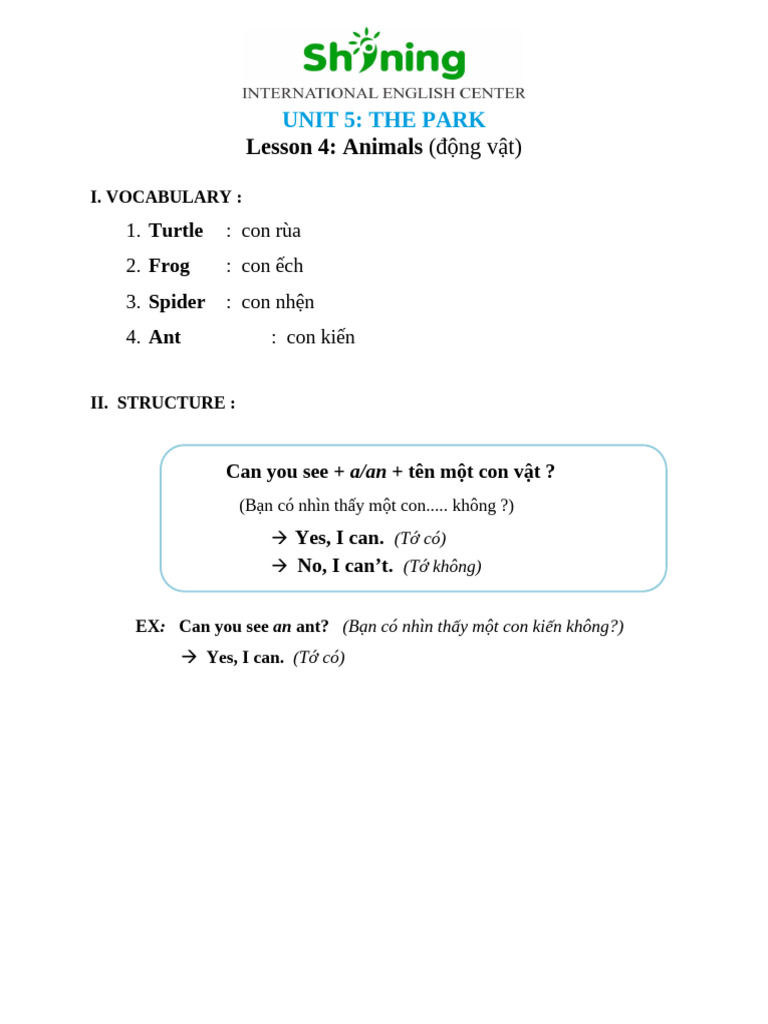 Unit 5 - Lesson 4 | PDF