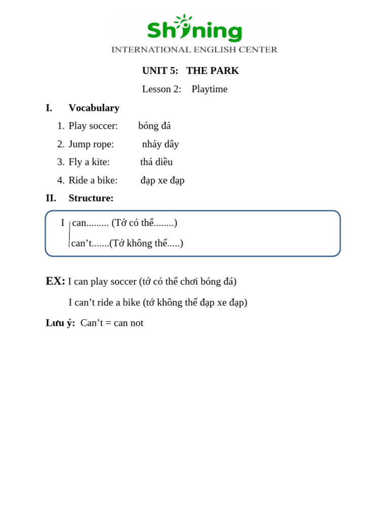 Unit 5 - Lesson 2 | PDF