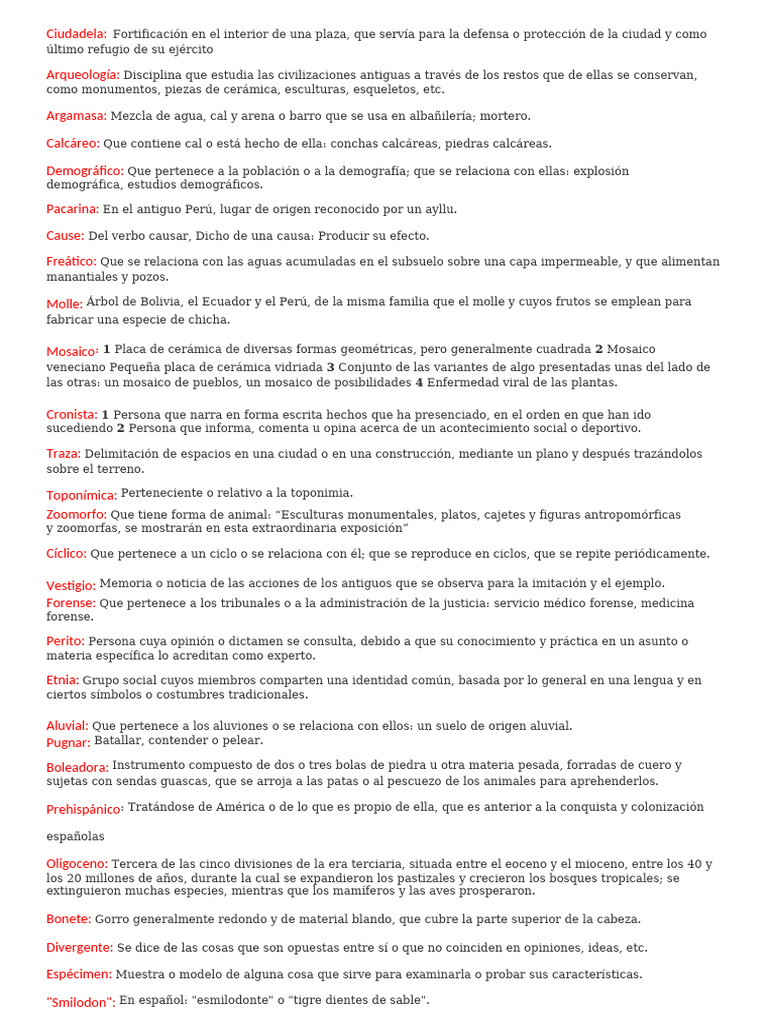 Ciudadela | PDF | Pie | Fósil