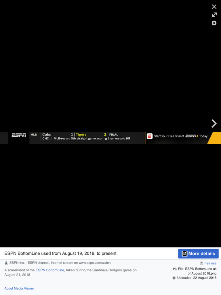 ESPN BottomLIne As of August 2018 - ESPN BottomLine - Wikipedia | PDF