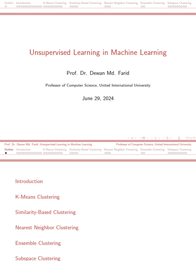 Unsupervised Learning: Clustering Methods | PDF | Cluster Analysis ...