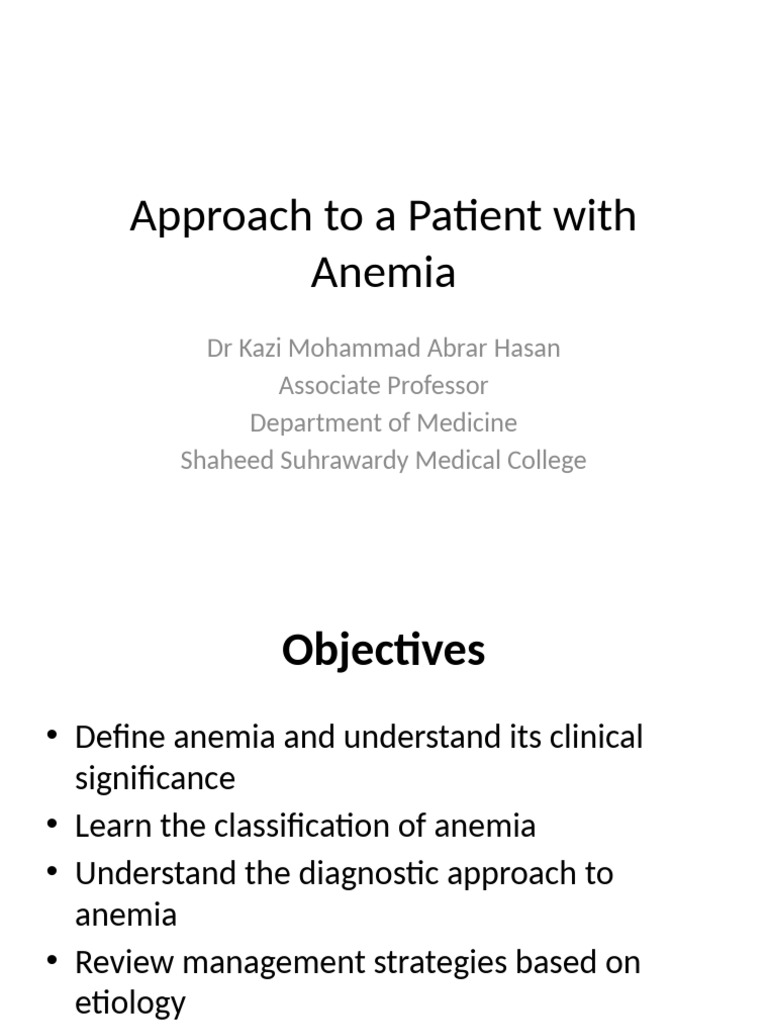 Comprehensive Guide to Anemia Management | PDF | Anemia | Hematology