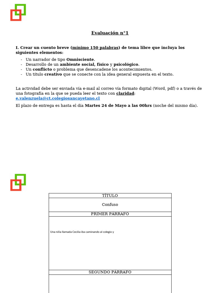 Plantilla Microcuento y Rã - Brica de Evaluaciã - N | PDF