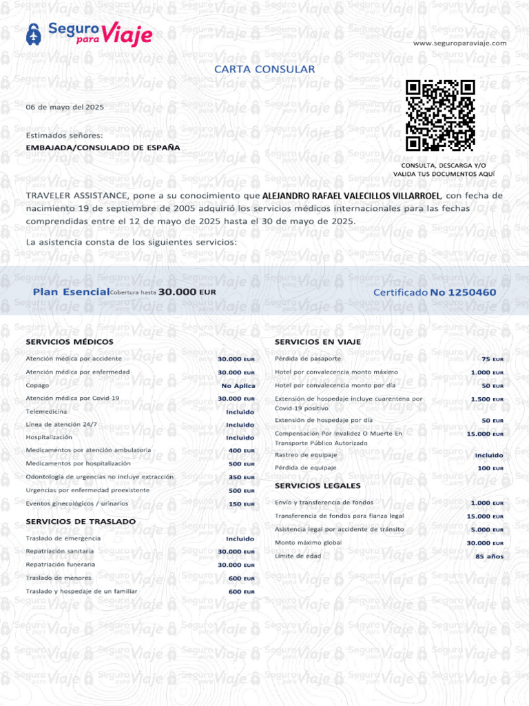 Carta Consular Alejandro Valecillos | PDF