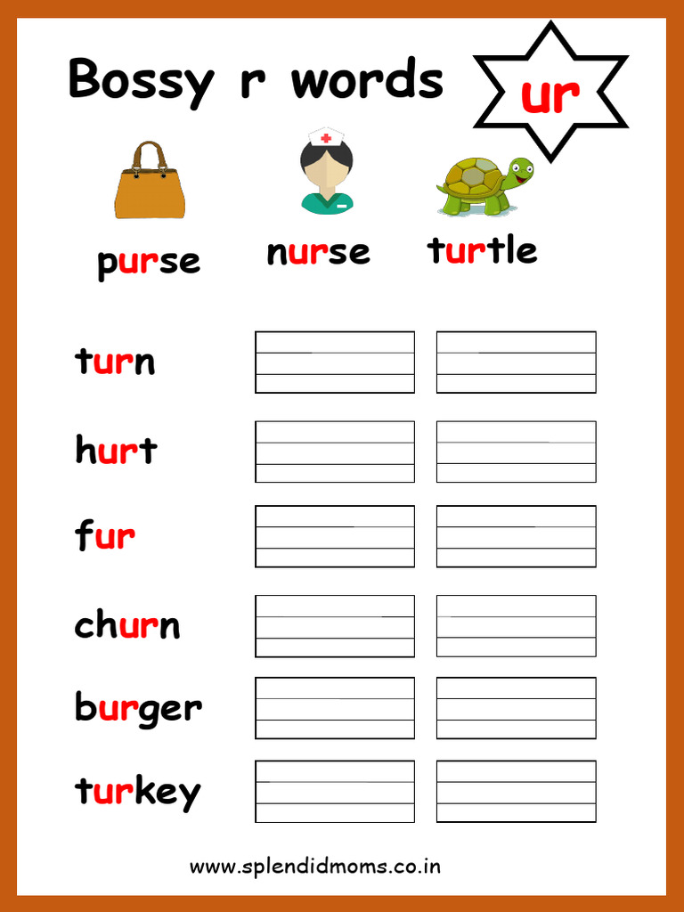Bossy R Ur Worksheet | PDF