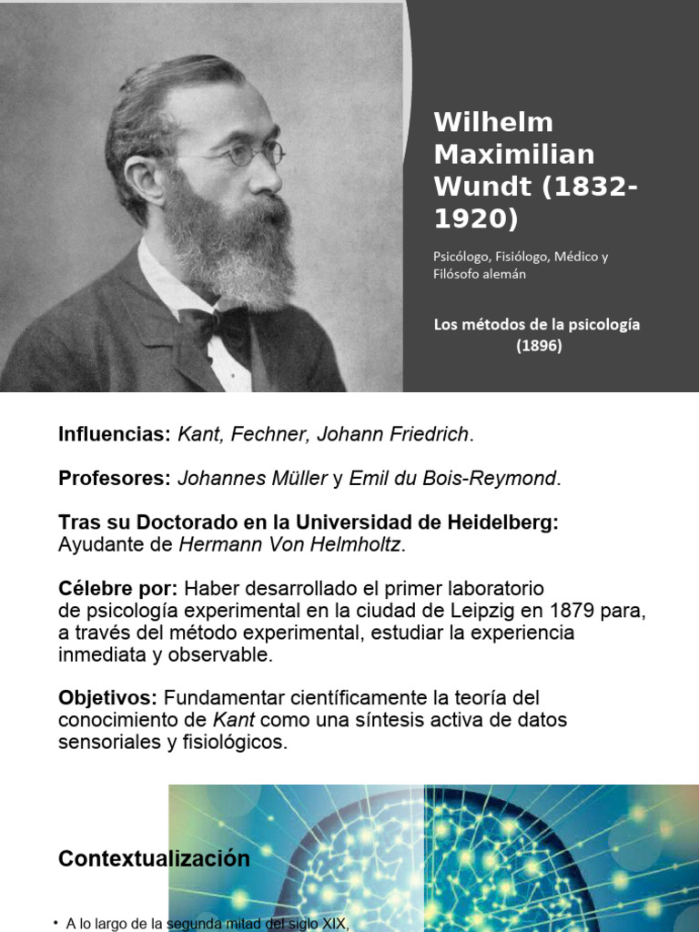 Wundt 2.Pptx | PDF | Sicología | Experiencia