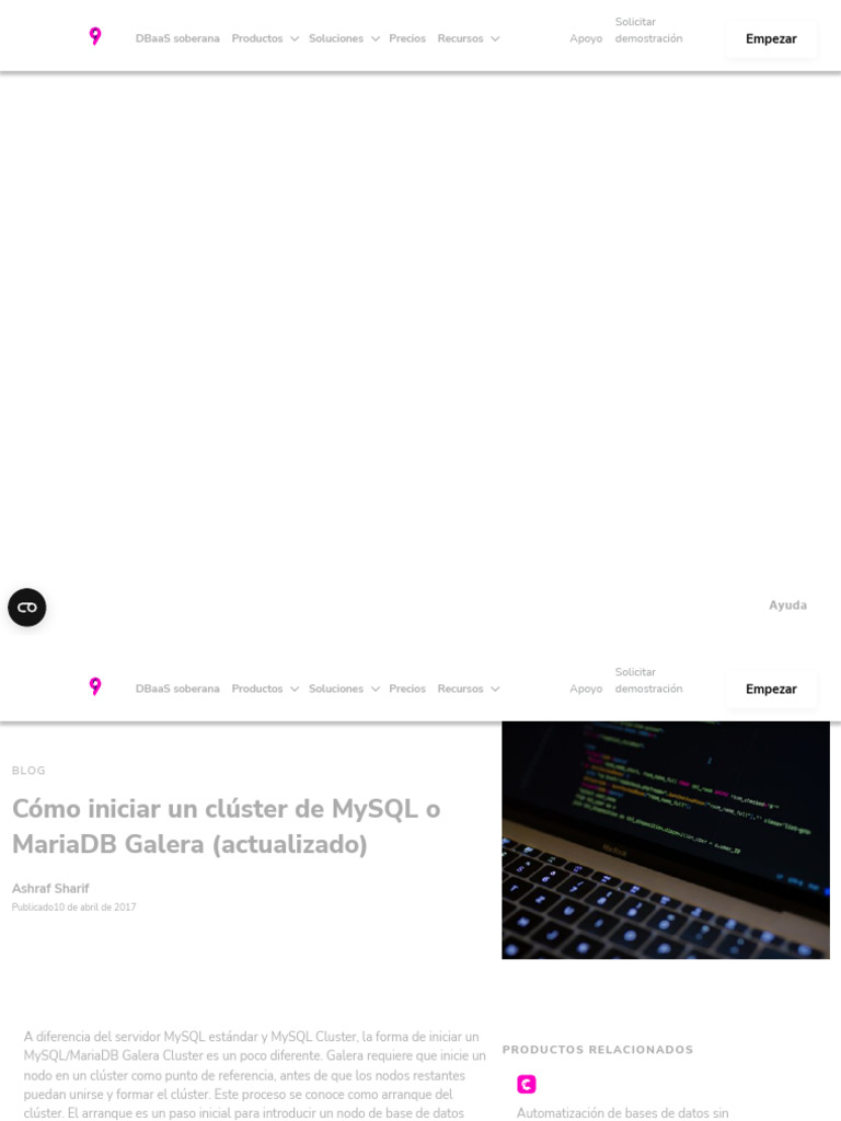 Cómo Iniciar Un Clúster de MySQL o MariaDB Galera (Actualizado ...