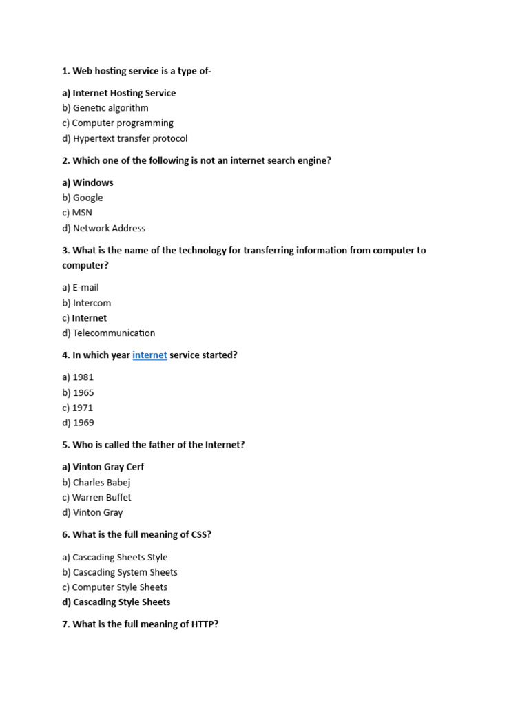 Ict Quiz | PDF