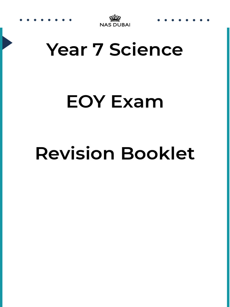 EOY Exam Revision Booklet Yr7 Physics | PDF | Liquids | Planets