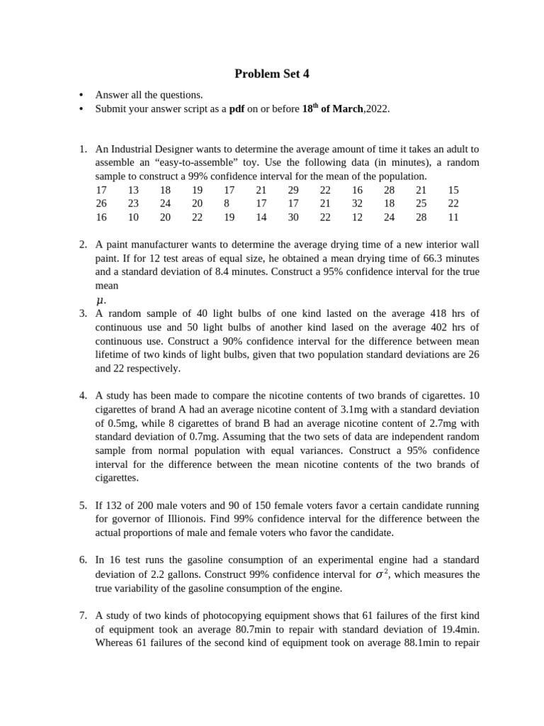 Applied Stat Tutorial 6 | PDF | Variance | Standard Deviation