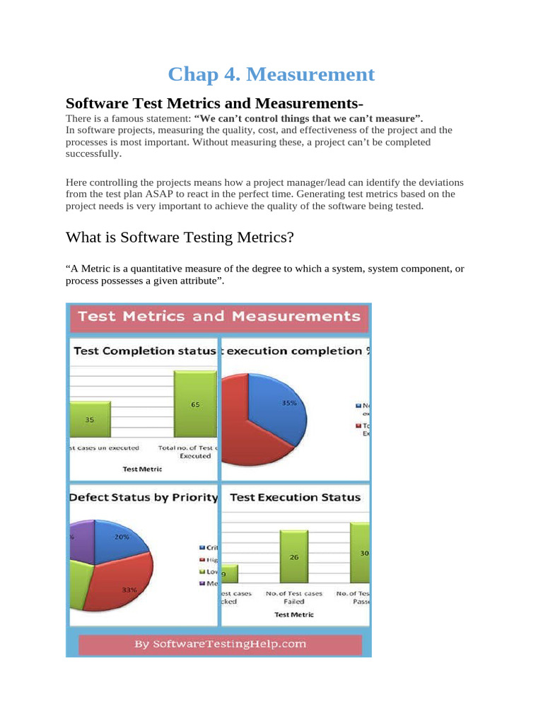 Chap 4 Measurement-1 | PDF | Reliability Engineering | Performance Indicator