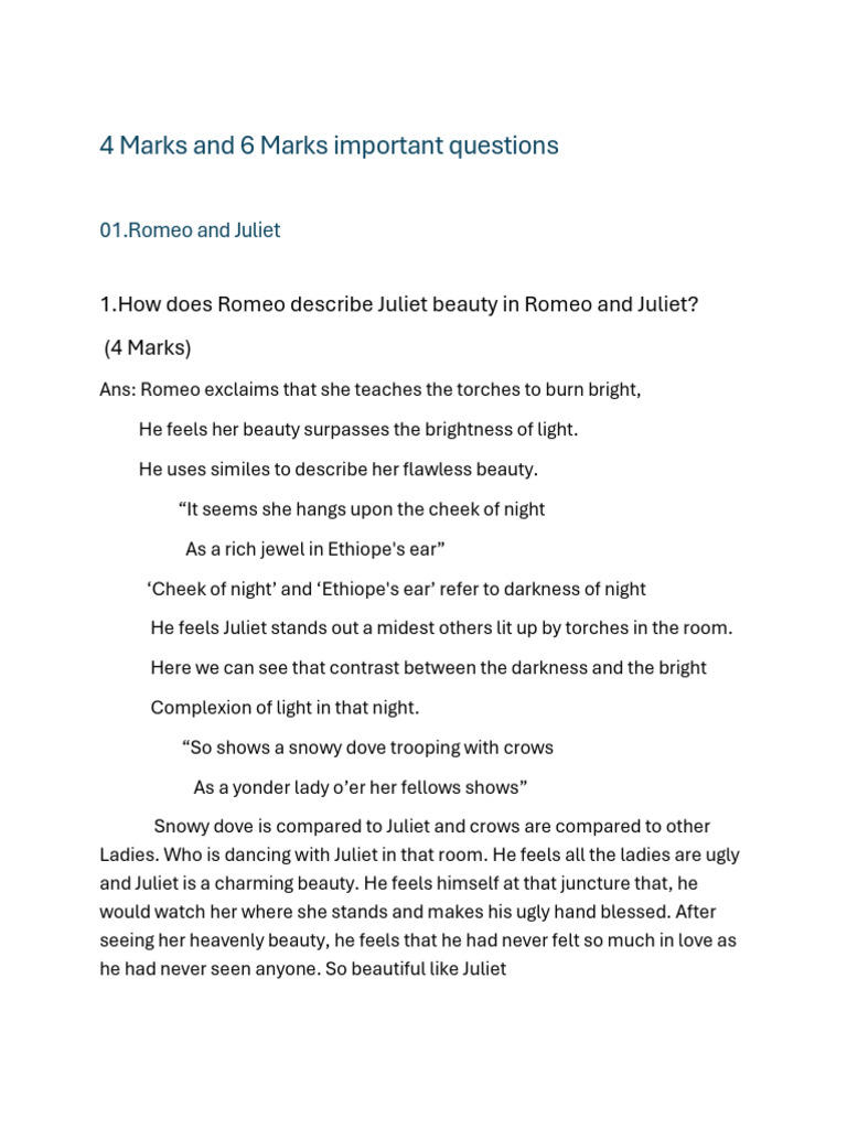 4 Marks and 6 Marks Important Questions 998 | PDF | Archery