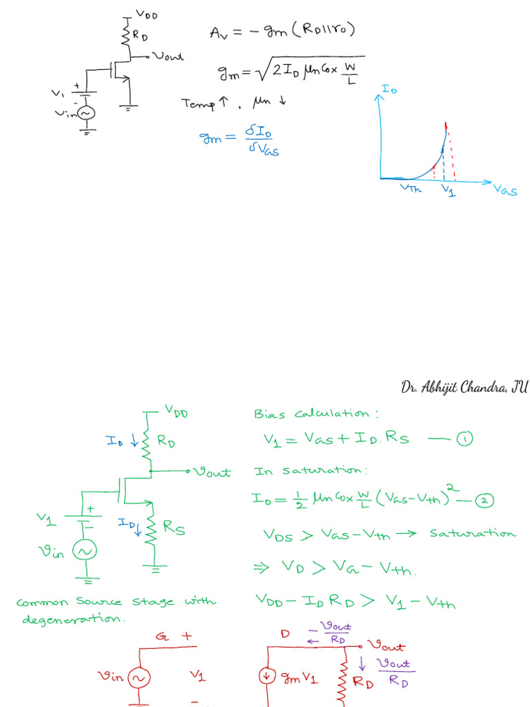 Common Source Stage With Degeneration | PDF