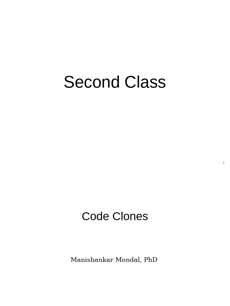 Lecture4 Lecture5 Slides 2 - Code Clones | PDF | Inheritance (Object Oriented Programming ...
