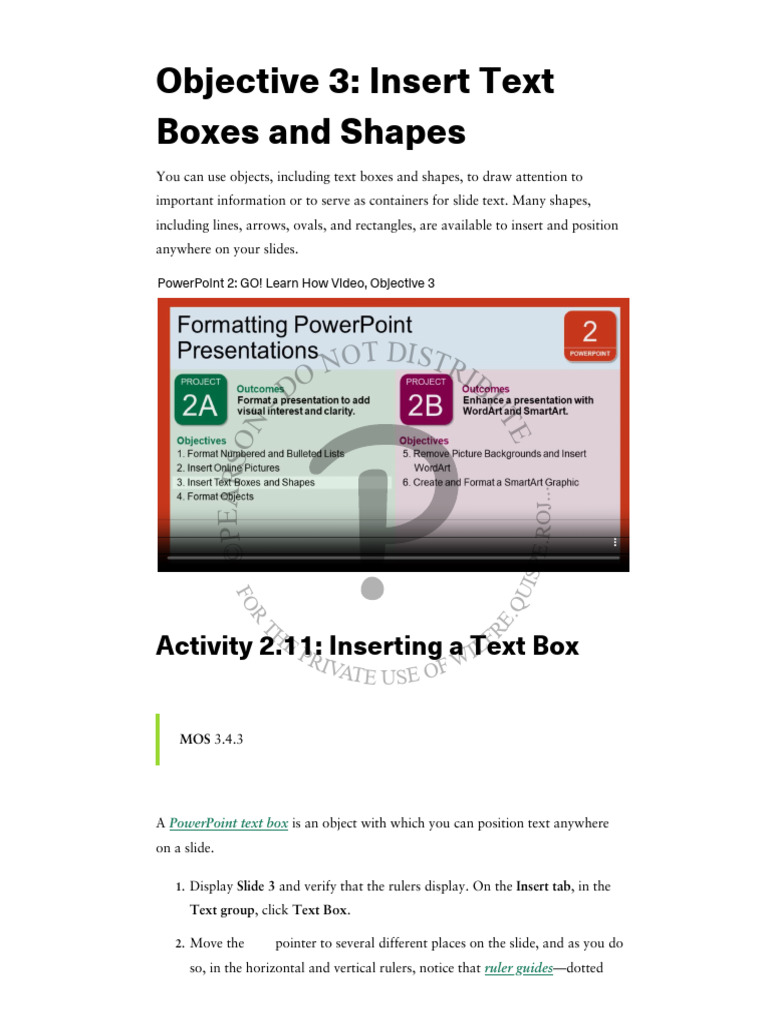 Adding Text to Shapes in PowerPoint | PDF | Cursor (User Interface ...