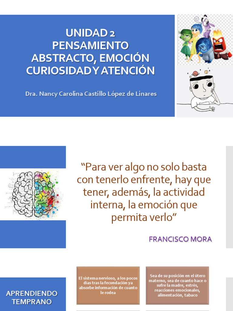 Módulo 2 Pensamiento Abstracto, Emoción, Curiosidad y Atención | PDF ...