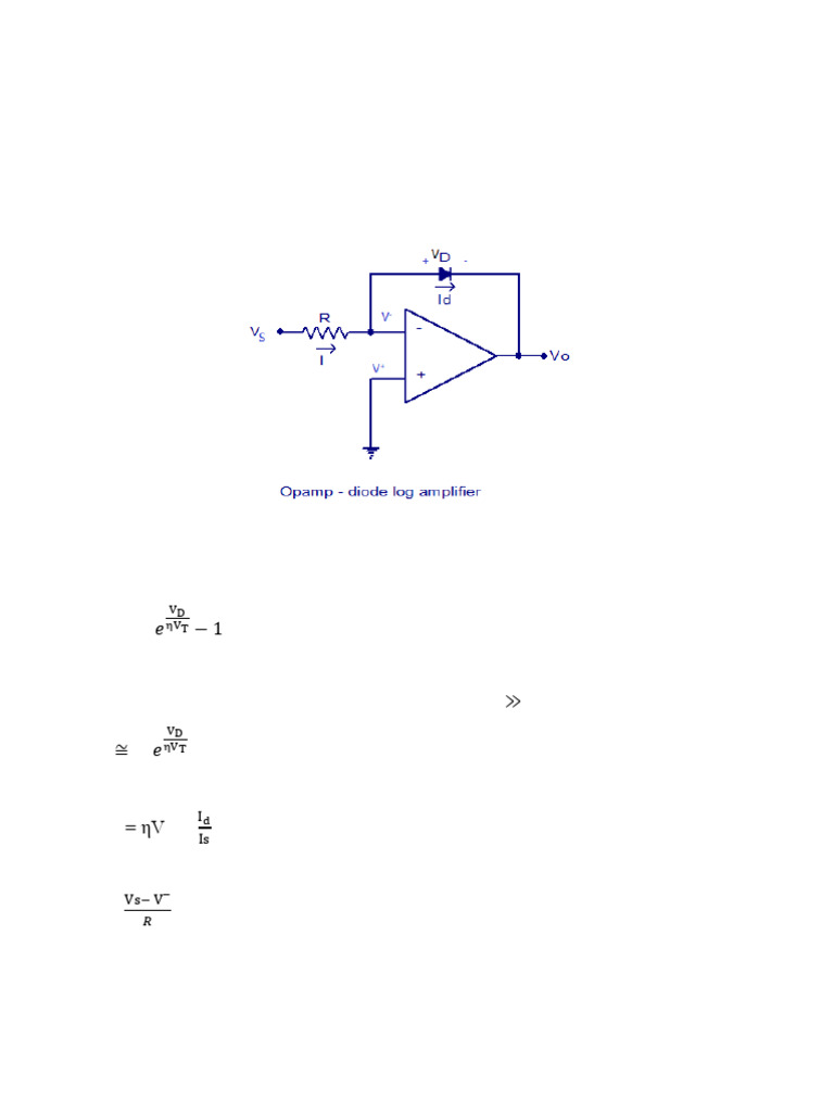 Ch 5 - Operational Amplifier-Bipolar Transistor Logarithmic Amplifier | PDF | Operational ...