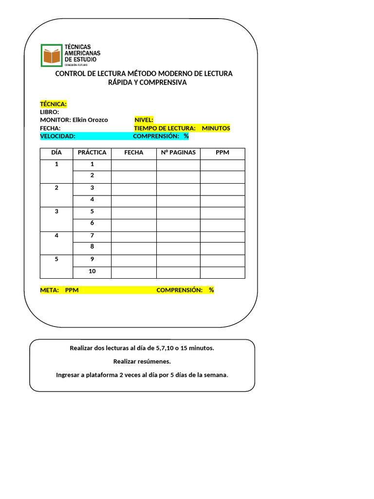 Control de Lectura | PDF
