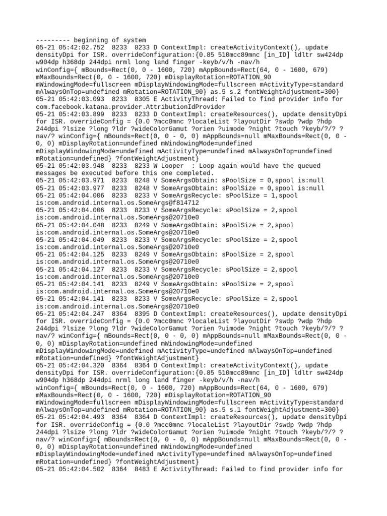 ML Logcat 1747781059193 | PDF | Accelerometer | Android (Operating System)