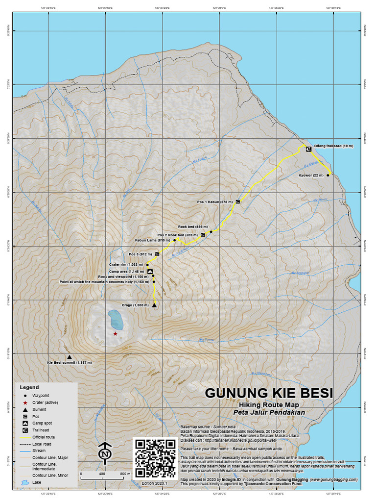 Peta Jalur Pendakian Gunung Kie Besi | PDF