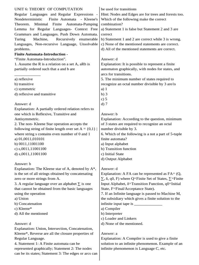 TOC part-1 | PDF | Automata Theory | Mathematical Logic