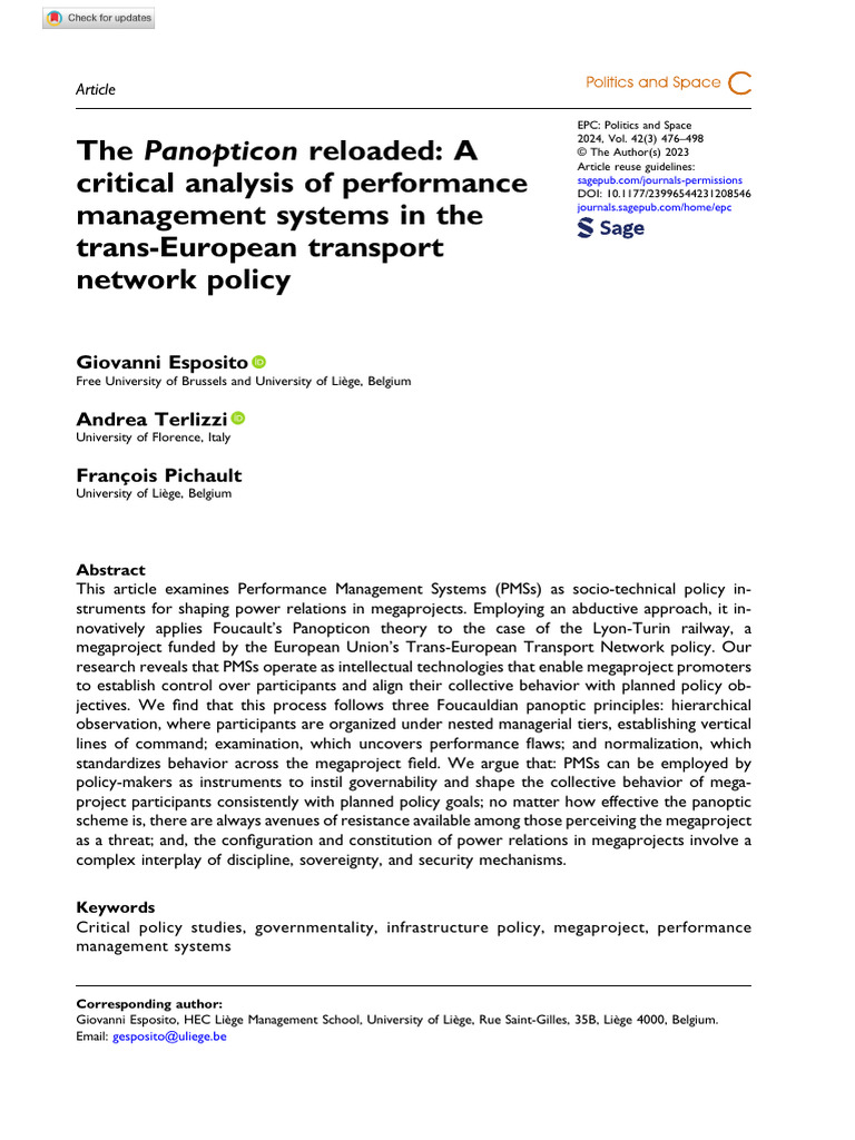 Panopticon | PDF | Theory | European Union