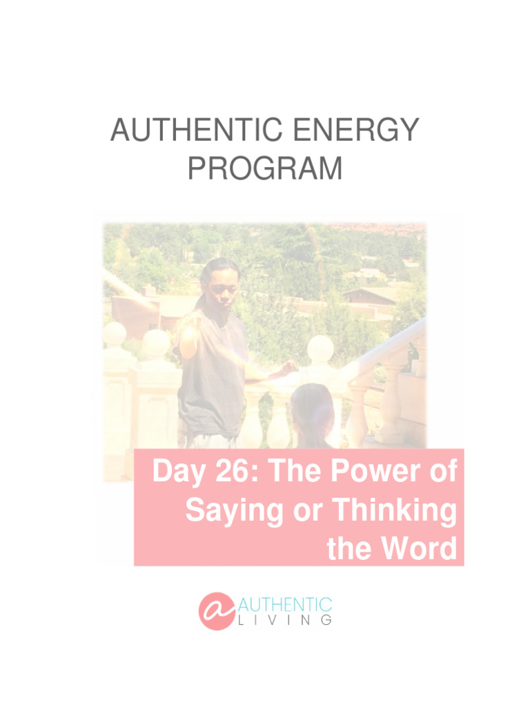 D26 Energy - Day 26 Words | PDF