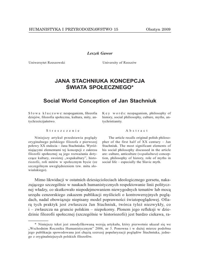 L. Gawor, Jana Stachniuka Koncepcja... | PDF