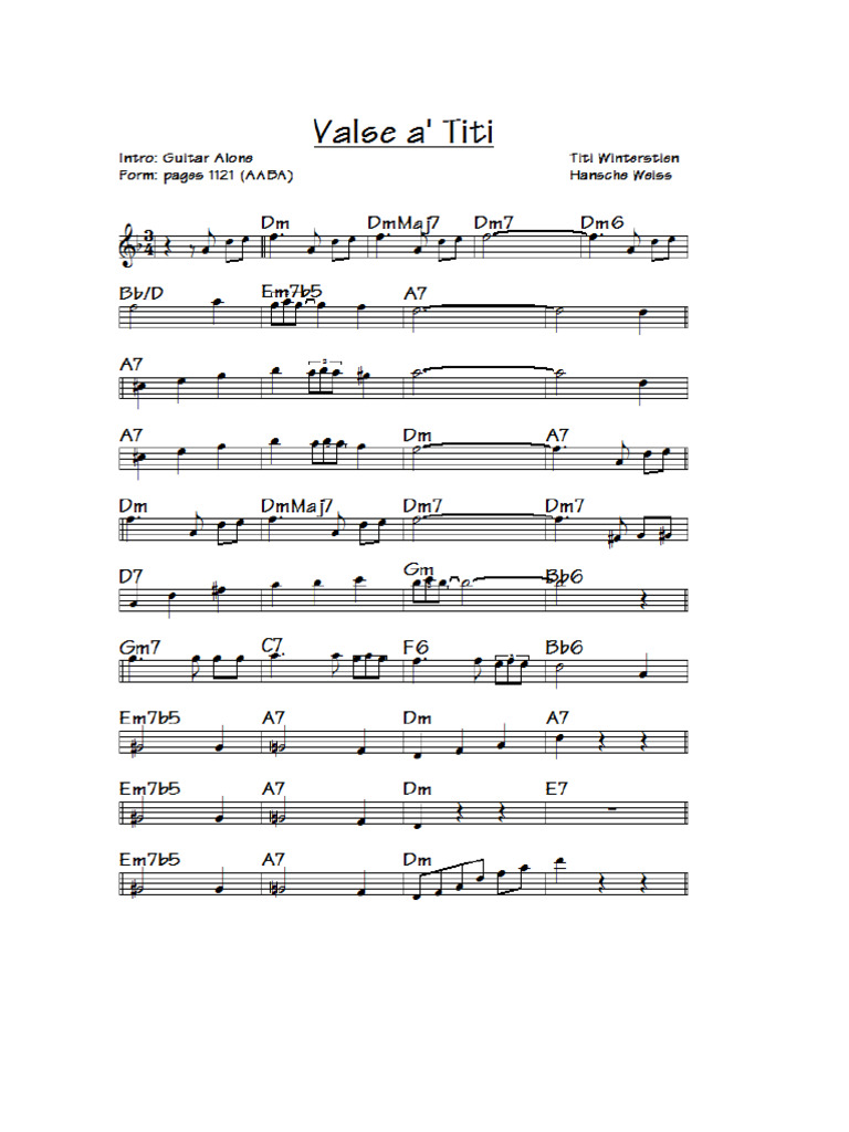 Valse A Titi | PDF