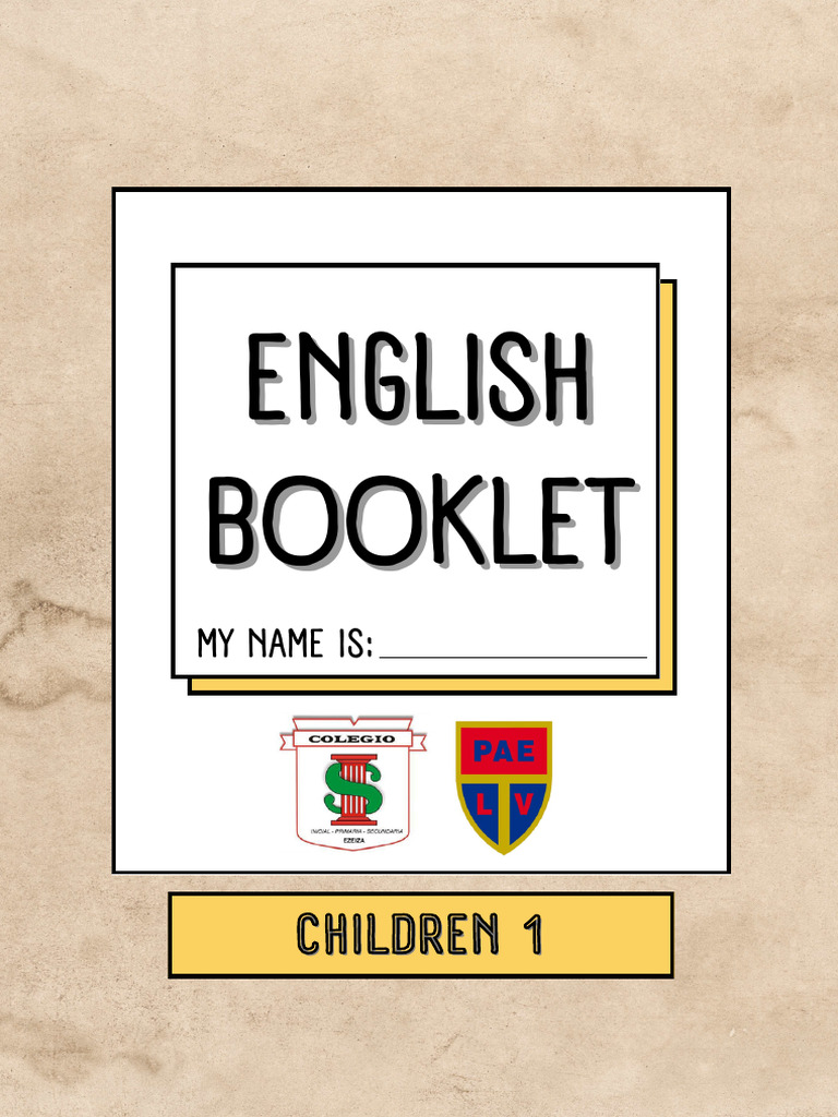 English Language Booklet for Kids | PDF