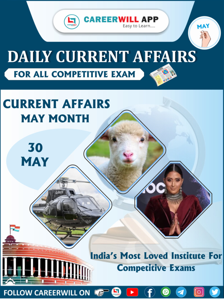 30 May Current Affairs (S) | PDF