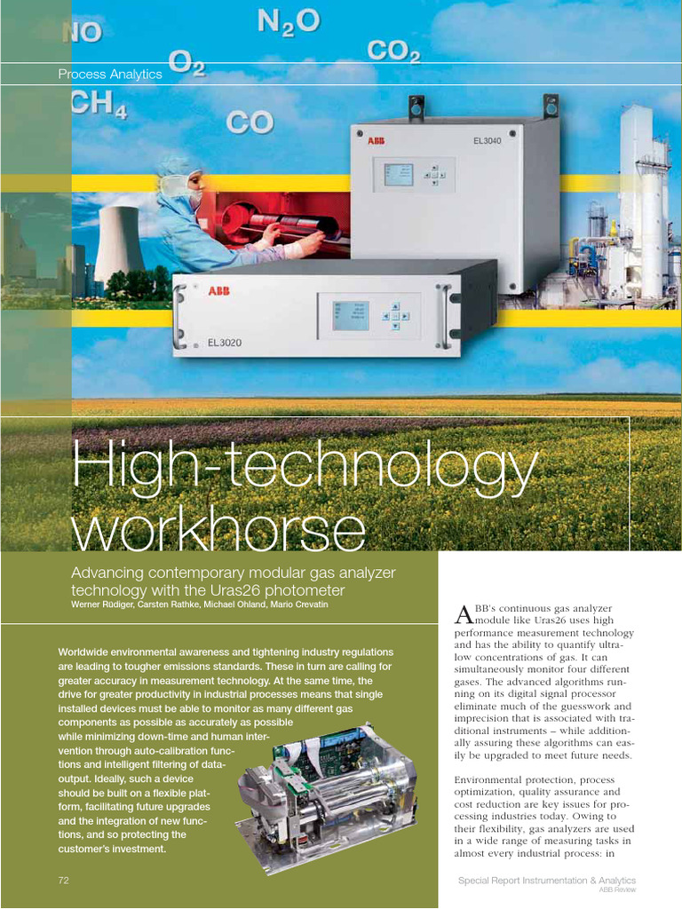 ABB Magnos 28 Gas Analyzer Overview | PDF | Sensor | Digital Signal ...