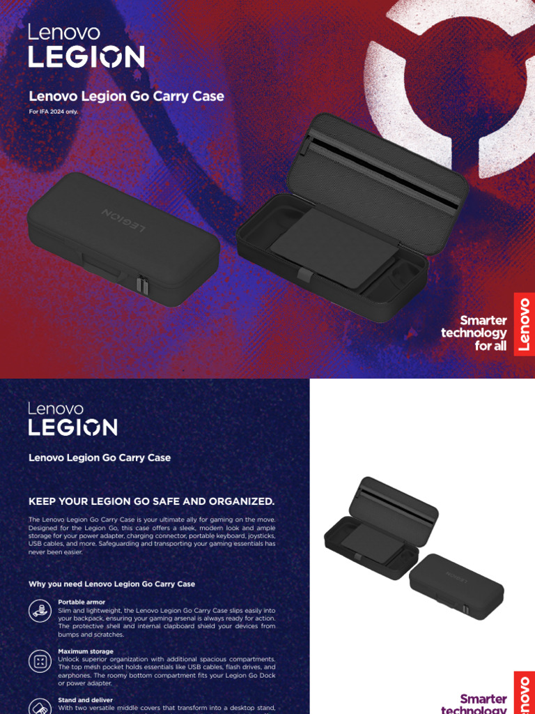 Lenovo Legion Go Carry Case IFA Acc DS 9179 240722 AEM | PDF | Lenovo ...
