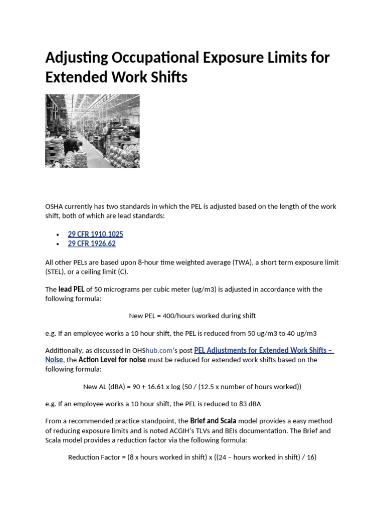 Extended Workshif Adjustments | PDF