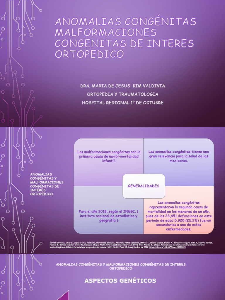 Malformaciones Congénitas y su Impacto | PDF | Pie | Enfermedades y ...