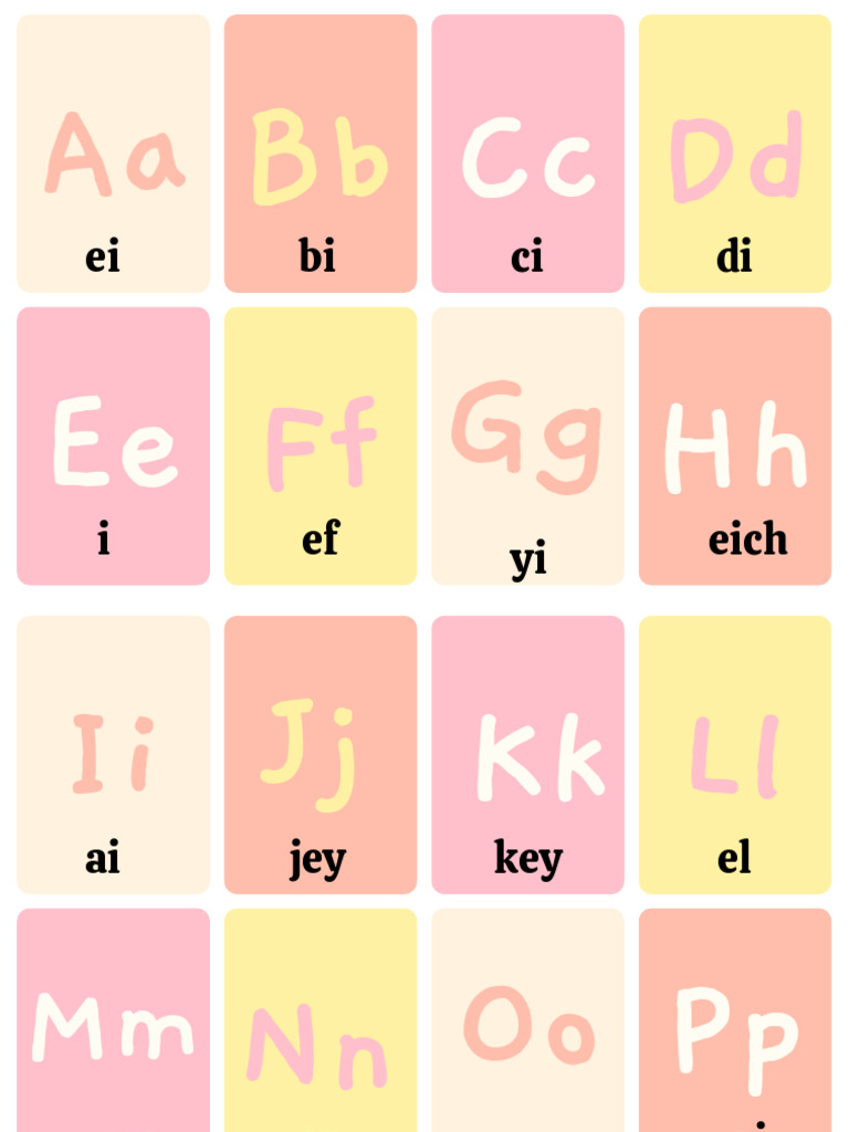 Alphabet Flashcards | PDF
