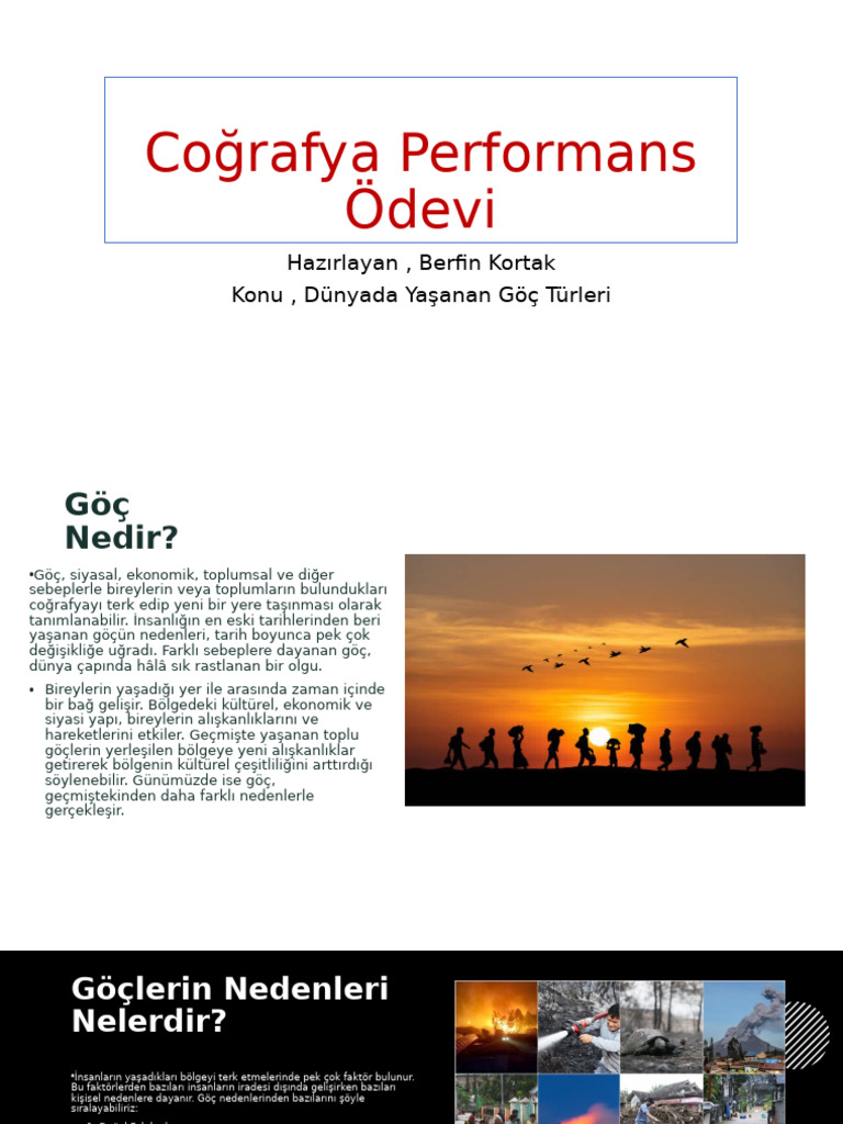 Presentation Cografya Son Perfotans | PDF